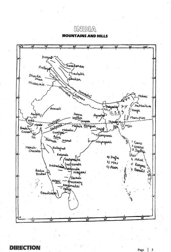 Geography Map Marking India By Neetu Mam of Direction IAS